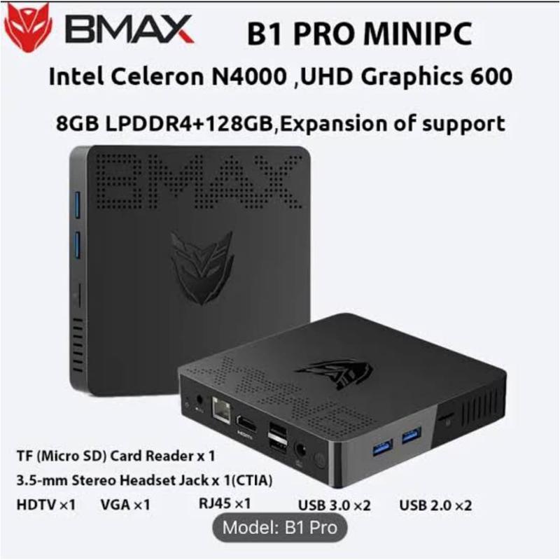 Mini PC BMAX B1 PRO 8/128GB Intel N4000 WiFi HDMI VGA Window - Shop ...