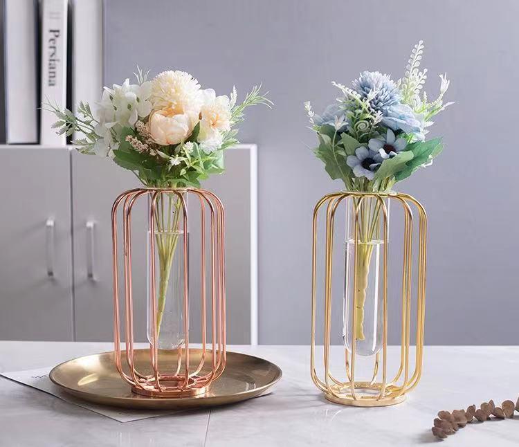 Gold Tube Vase / Vas Bunga Meja Simple Mewah VASE VAS BUNGA GOLD - Shop ...