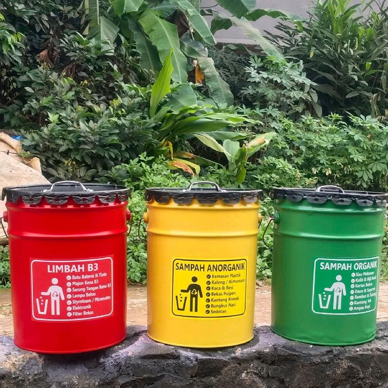 TONG SAMPAH KALENG BESAR UKURAN 25L / 20kg (Besi) - Shop | Tokopedia