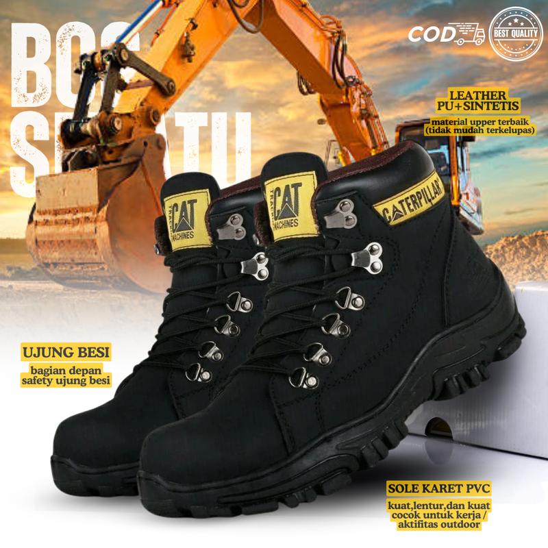 Sepatu Safety Pria - Sepatu Boots Pria - Sepatu Caterpillar Bots - Shop ...