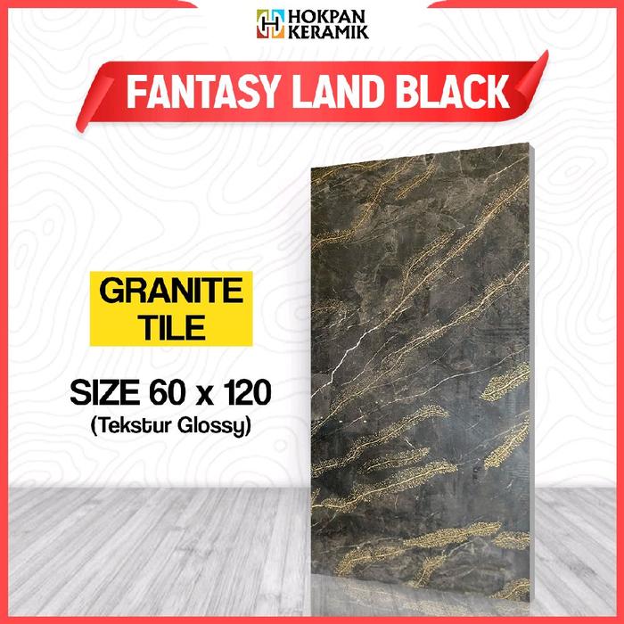 Jual GRANITE UKURAN 60X120 FANTASY LAND BLACK (BACA DESKRIPSI!!!) - Kab ...