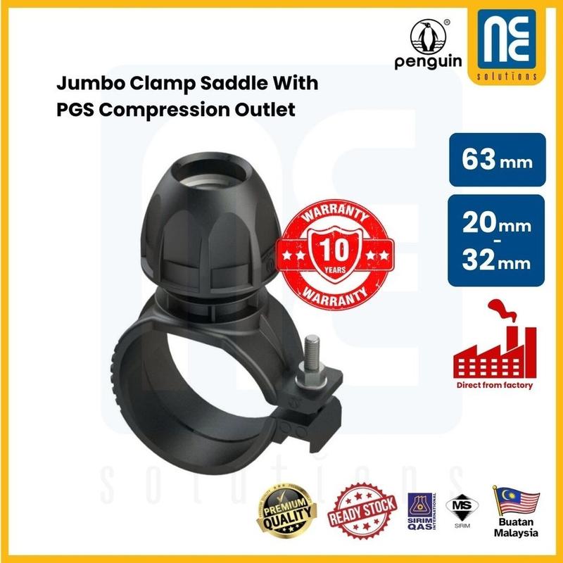 Penguin Jumbo Pemasangan Paip Poli HDPE 63mm Jumbo Clamp Saddle ...