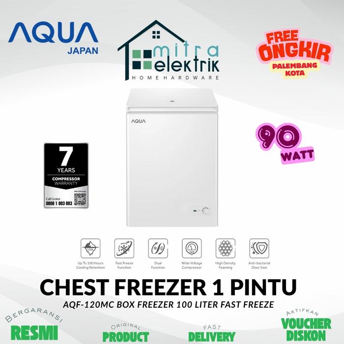 Promo Chest Freezer AQUA AQF-120MC 100 Liter 90 Watt Fast Freezing ...