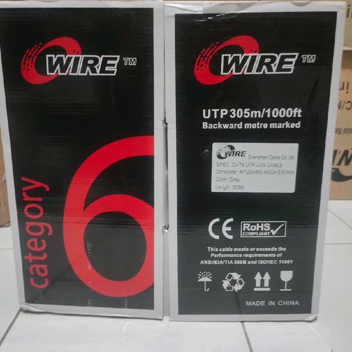 Promo KABEL UTP CAT 6 WIRE 305METER TEMBAGA ( CCA) - Kota Bekasi - SFP ...