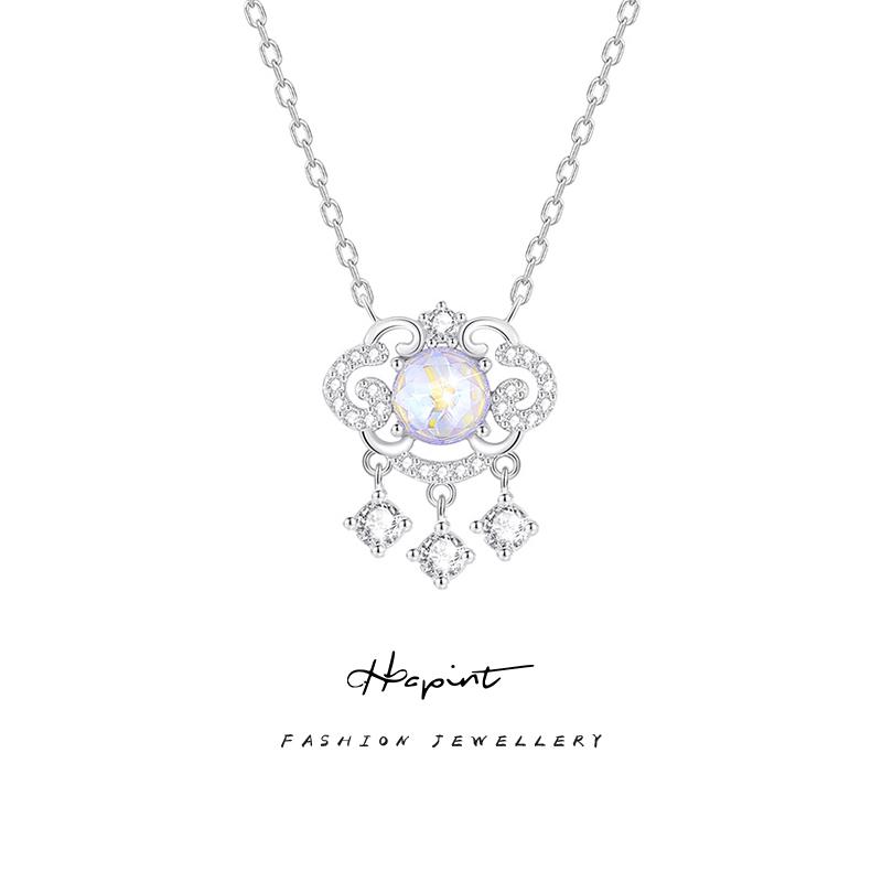 HAPINT Original Design S925 Silver Peace Lock Jewelry ，Necklace ...