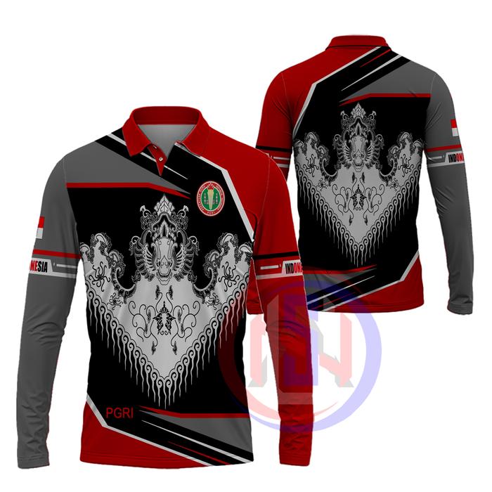 Promo Baju PGRI Kaos Baju Jersey PGRI Fullprint Baju Batik PGRI Kaos ...