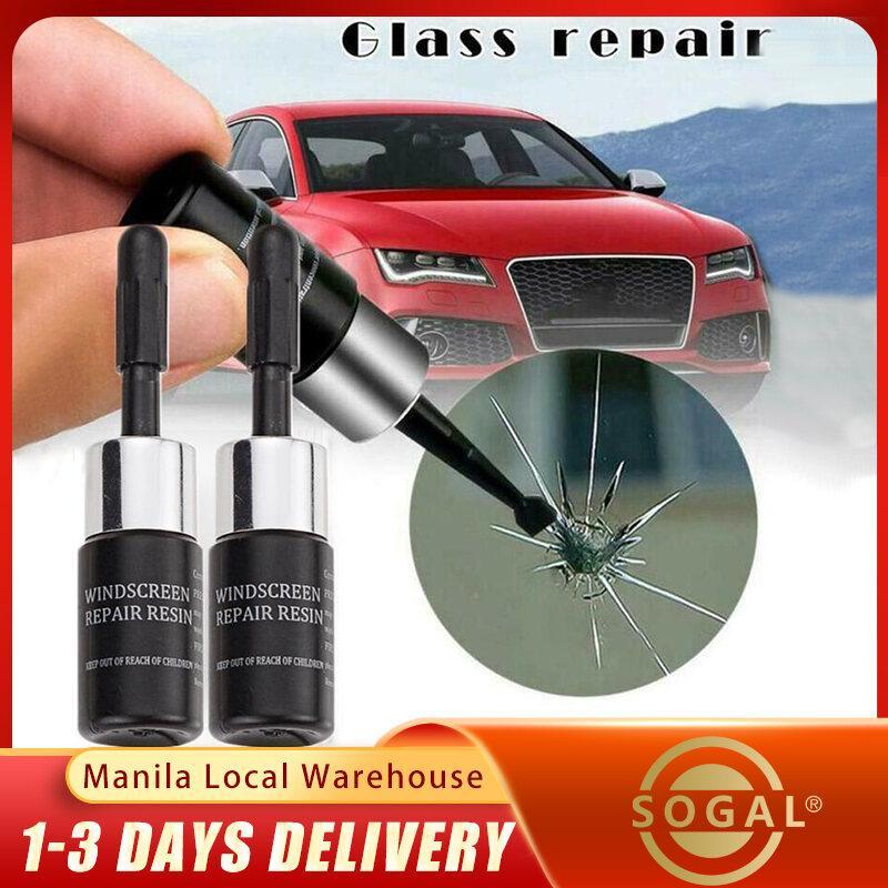 Glass Repair Agent Automotive Glass Repair Tool Set Front Windshield ...