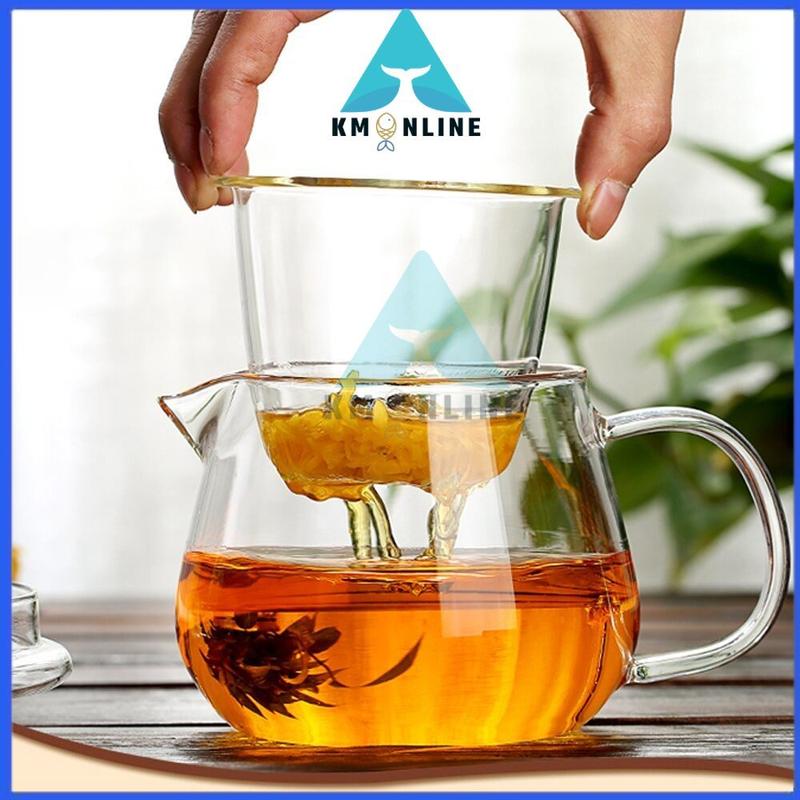 Cute Penguin All-glass Heatable Tea Pot Blooming Tea Set Utensil ...