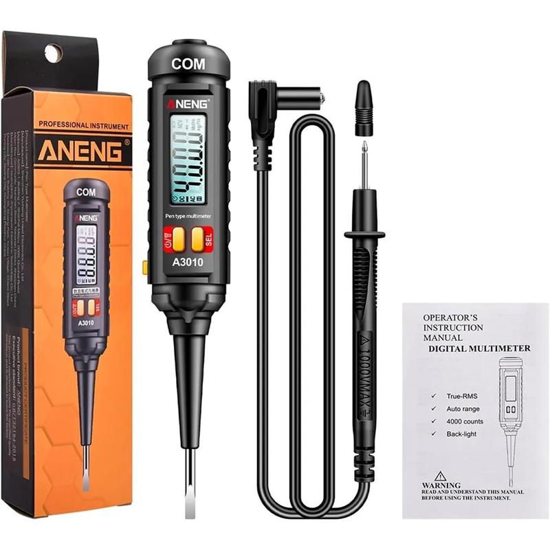 Multimeter Jenis Pen, A3010, 4000 Kiraan, RMS Benar, Lampu Latar ...