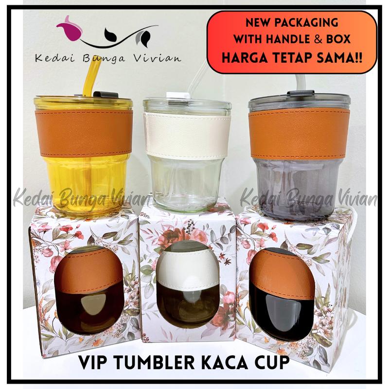 [MAX 1 Order 1 BOX] [48 pcs/box] Doorgift VIP Tumbler Kaca Cup - TikTok ...