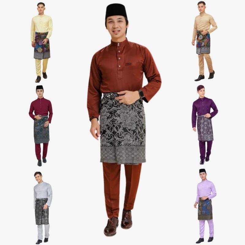 Baju Melayu Modern Slim Fit Rich Brown XS-3XL Raya 2025 Vira - TikTok ...