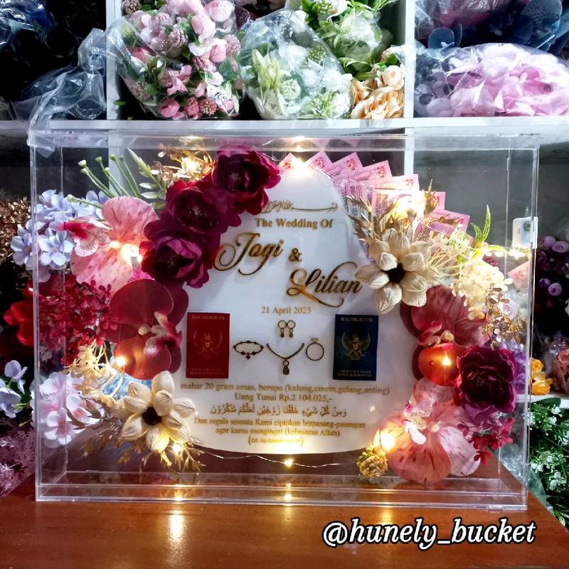 custom mahar ukuran 30x40 custom mahar akrilik hunely bucket - Shop ...