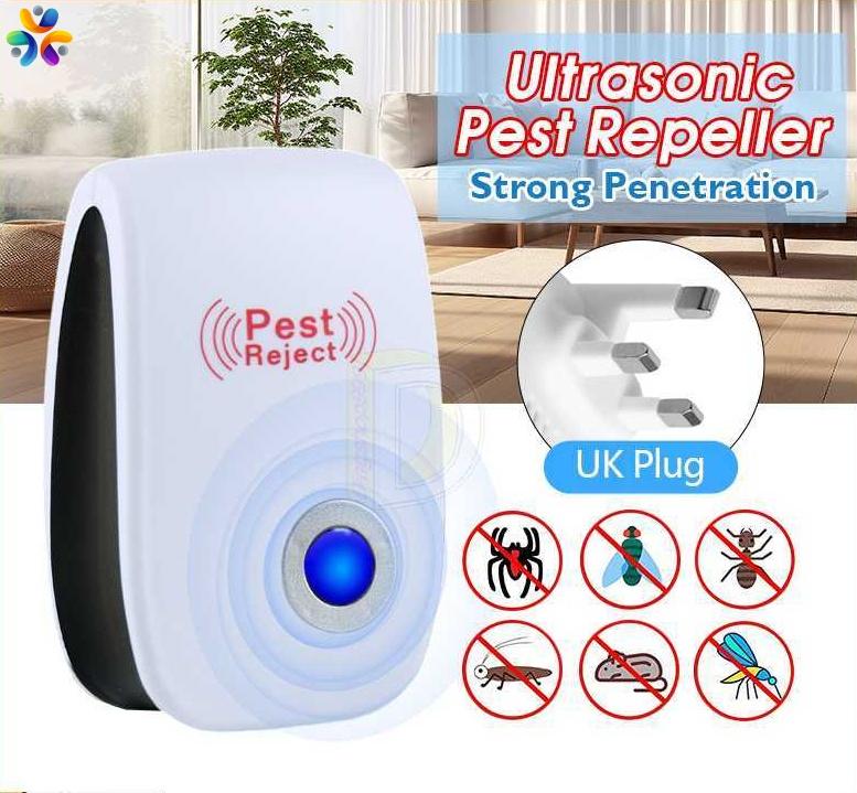 Ultrasonic Pest Repellent Anti Mosquito Mouse Cockroach Electric ...