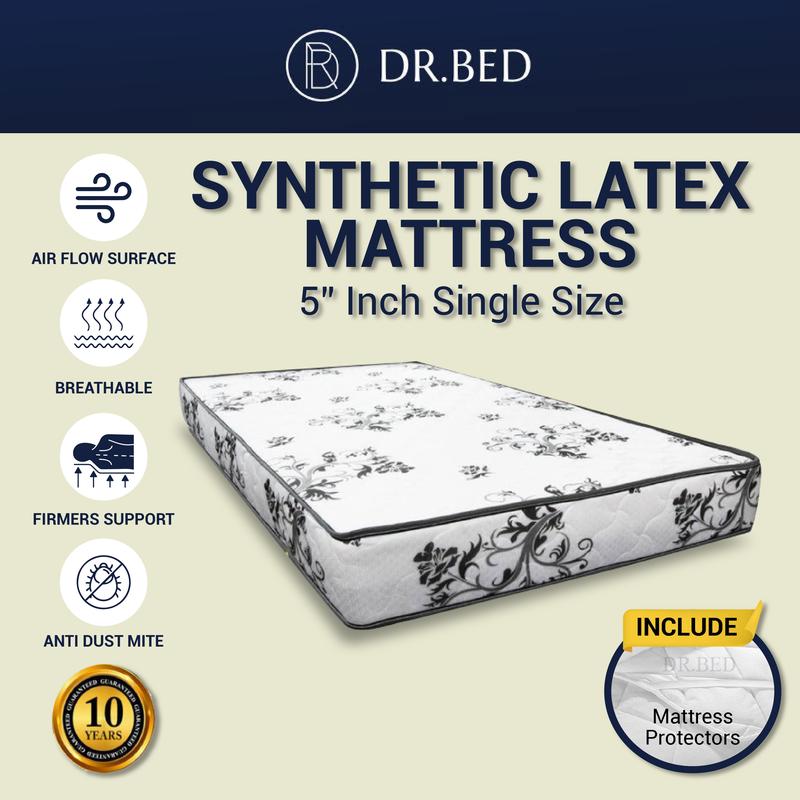 Dr. Bed Mattress Synthetic Latex Feel Single/Queen/Super Single/King ...