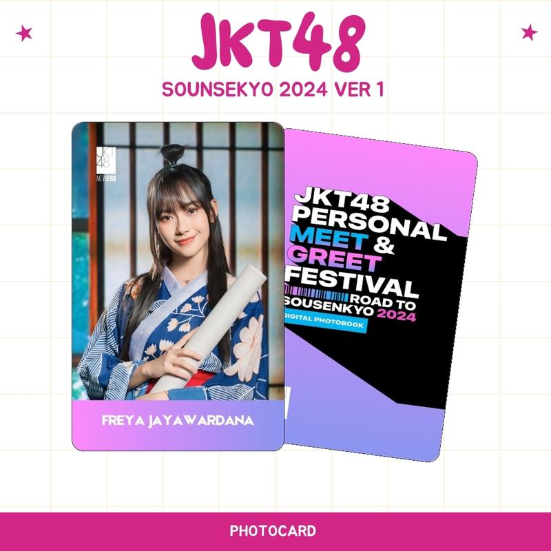 PHOTOCARD JKT48 SOUSENKYO 2024 VER 1 2SISI (HARGA 1 PCS + LAMINASI ...