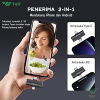 Promo TNW W16 /W17 2 In 1 Wireless Microphone Clip On Mic Portable ...