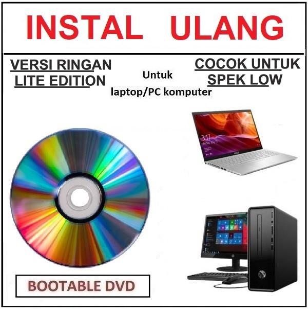 DVD Bootable Instal Ulang Sistem Operasi Ringan Cocok Untuk Laptop ...