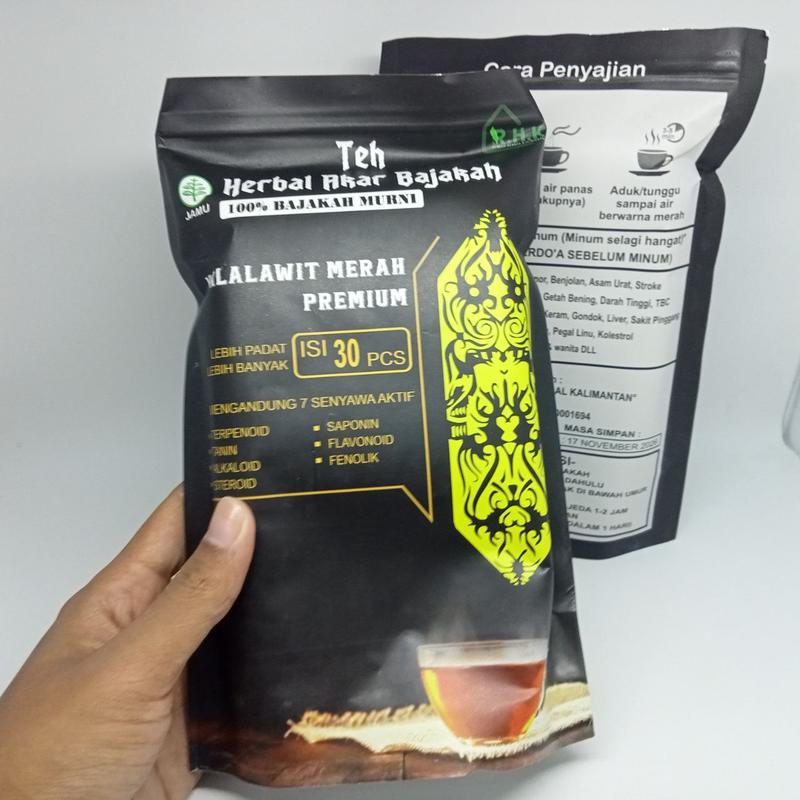 Teh Herbal Akar Bajakah Kalimantan Asli | Teh celup Bajaka 30 Tea Bag ...