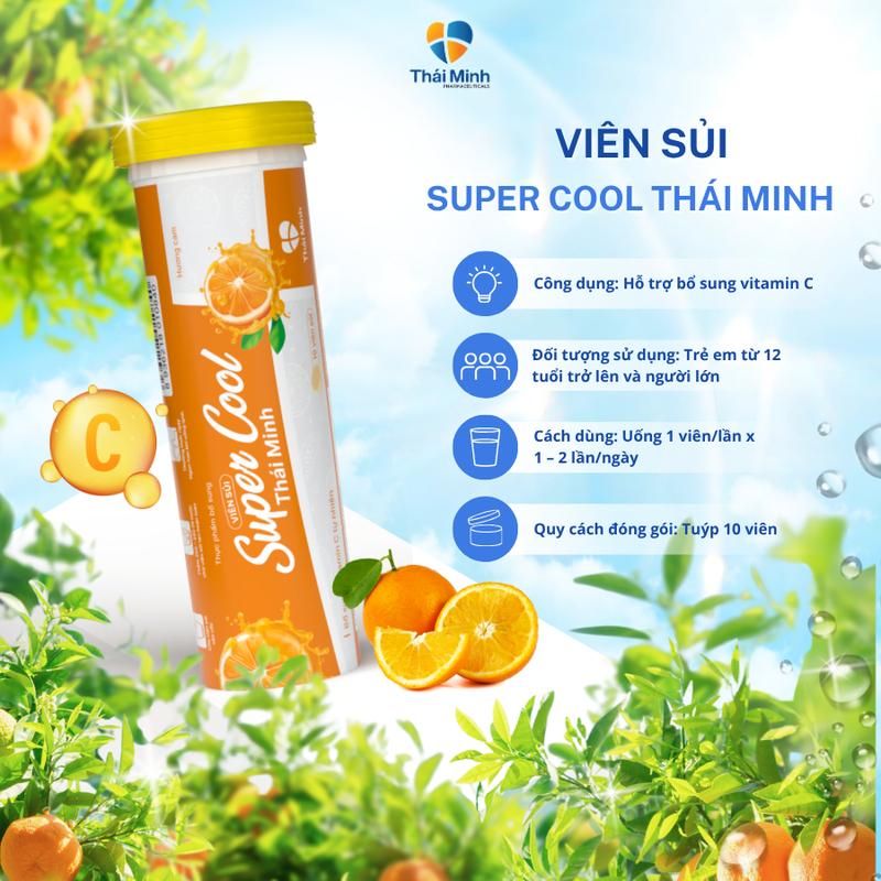 Viên sủi Super Cool Thái Minh - Tuýp 10 viên - TikTok Shop Vietnam