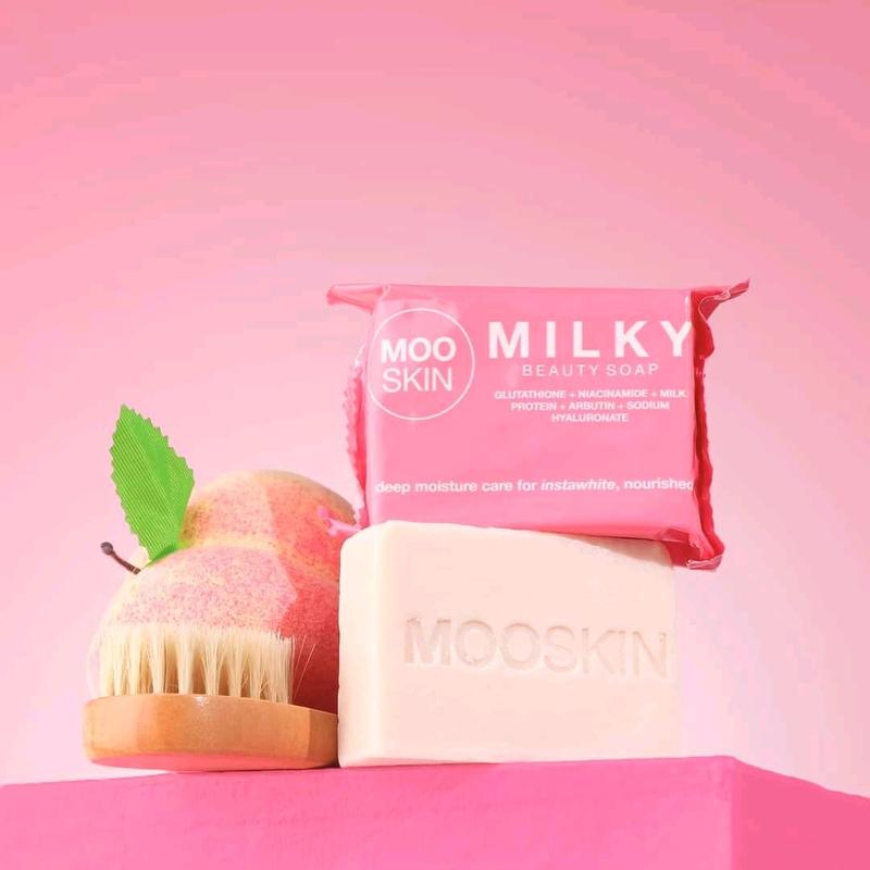 Mooskin Milky Beauty Soap + glutathione + niacinamide + milk - TikTok ...