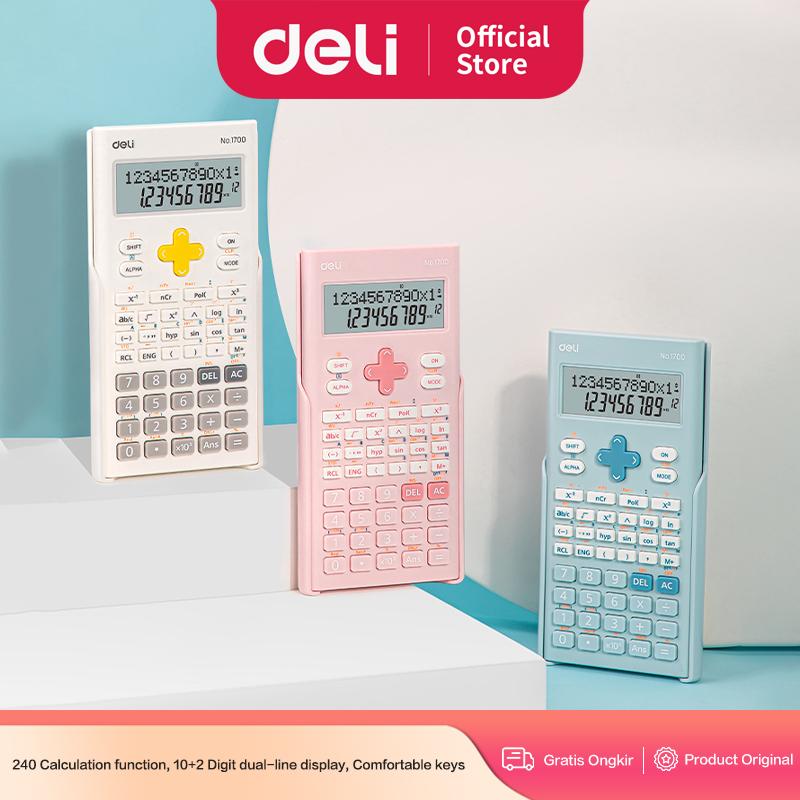Deli Kalkulator Ilmiah E1700 dengan Tampilan Ganda dan Tombo - Shop ...
