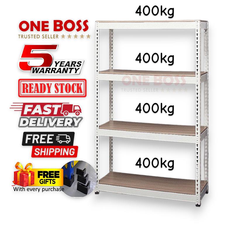 ONE BOSS 4 LEVELS BEIGE COLOR BOLTLESS RACK - HOME STORAGE WAREHOUSE ...
