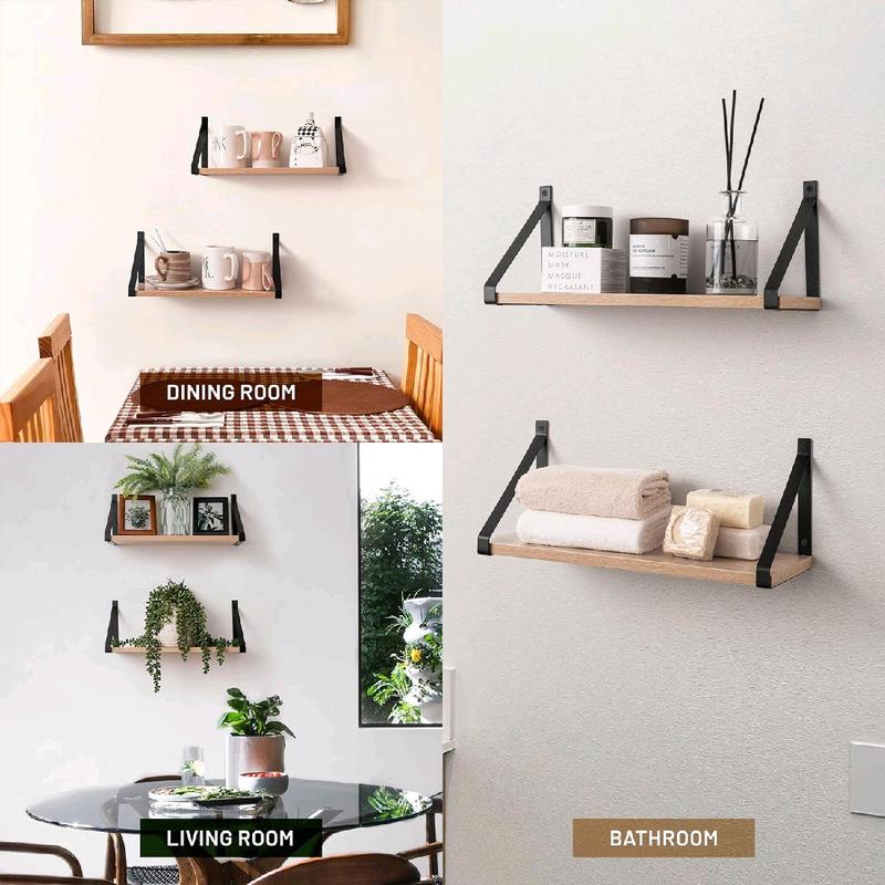 Rak Dinding Gantung Besi Plat Kayu Jati Kokoh Estetik - Shop | Tokopedia