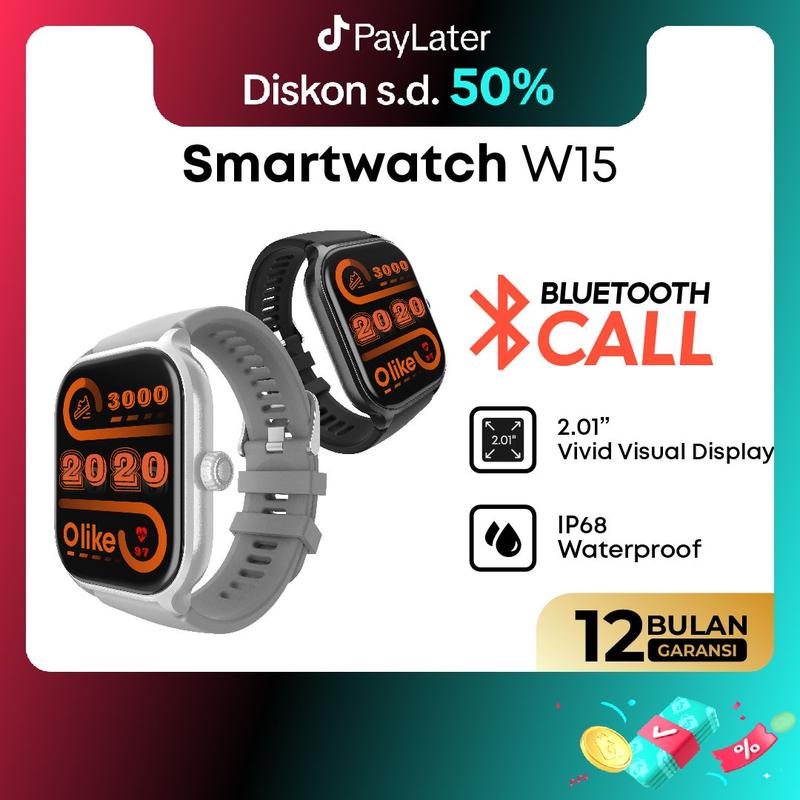 Olike Zenith Smartwatch W15 IP68 Water Resistant Bluetooth Call - Shop ...