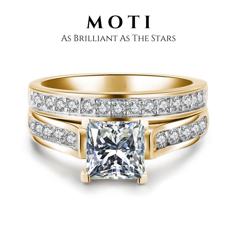 【MOTI】Cincin Pasangan 8mm Square Cut Fully Stackable Synthetic - TikTok ...