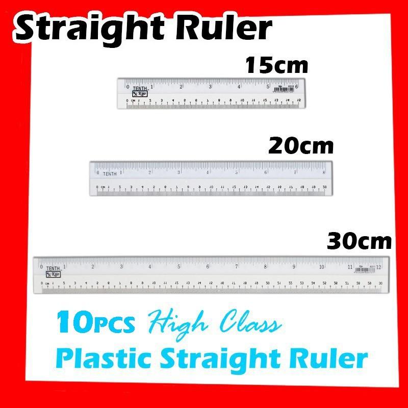10 pcs of Straight Ruler Plastic 15cm / 20cm / 30cm High Class - TikTok ...
