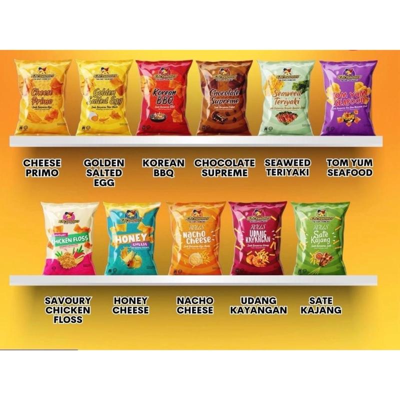 [SG SELLER] NZ CRUNCHIES POUCH EDITION SNACK CRUNCHY CRISPY POPIAH SKIN ...
