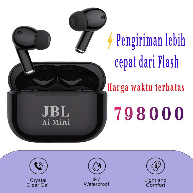 JBL-AIMINI Earbud Nirkabel Sejati Driver 10mm dengan Bass Besar ...