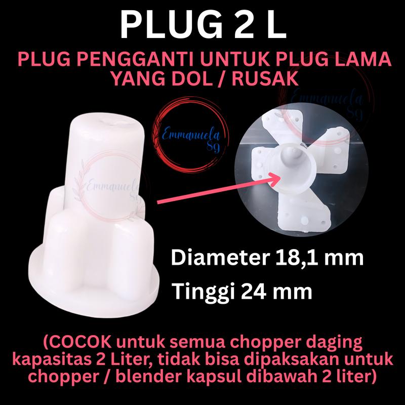 PLUG Tangkai Chopper 2 Liter Chopper Daging Chopper Mitochiba - Shop ...