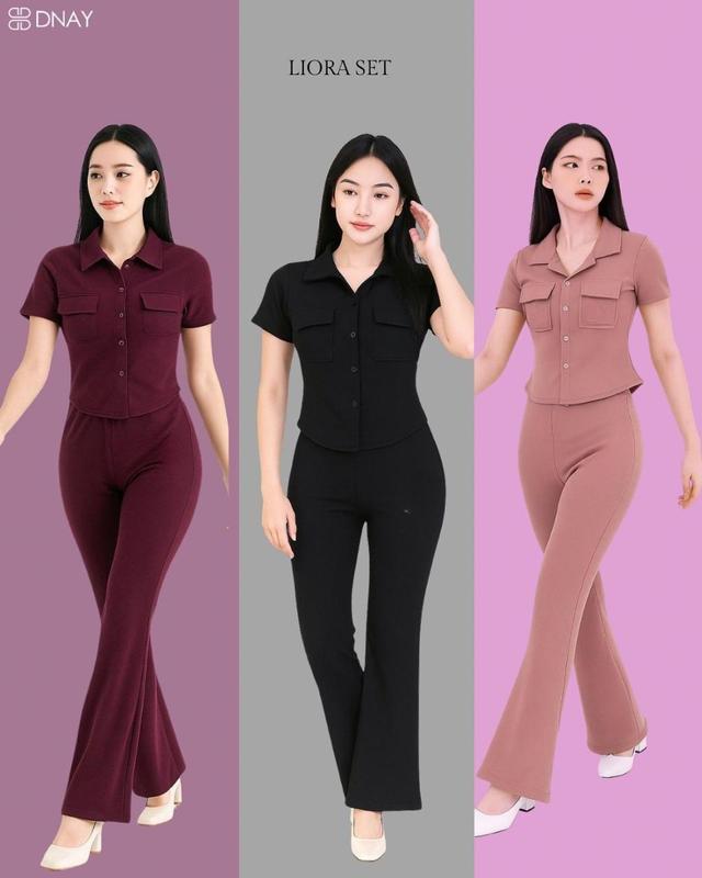 DNAY LIORA SET Wanita Knit Premium Celana Cutbray Koleksi Terbaru ...