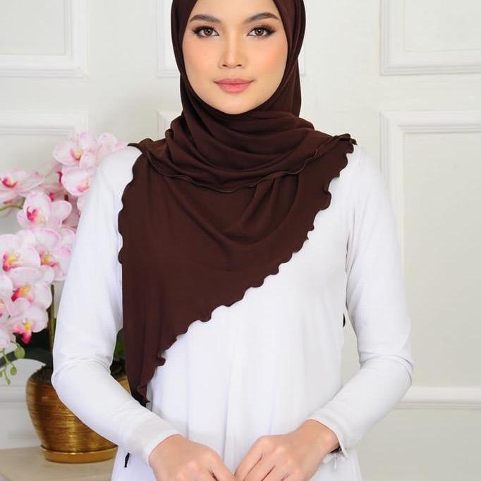 Bawal Lazy Layla Piko/Bawal Lazy Ruffle /Instant Bawal Kain Moscrepe ...