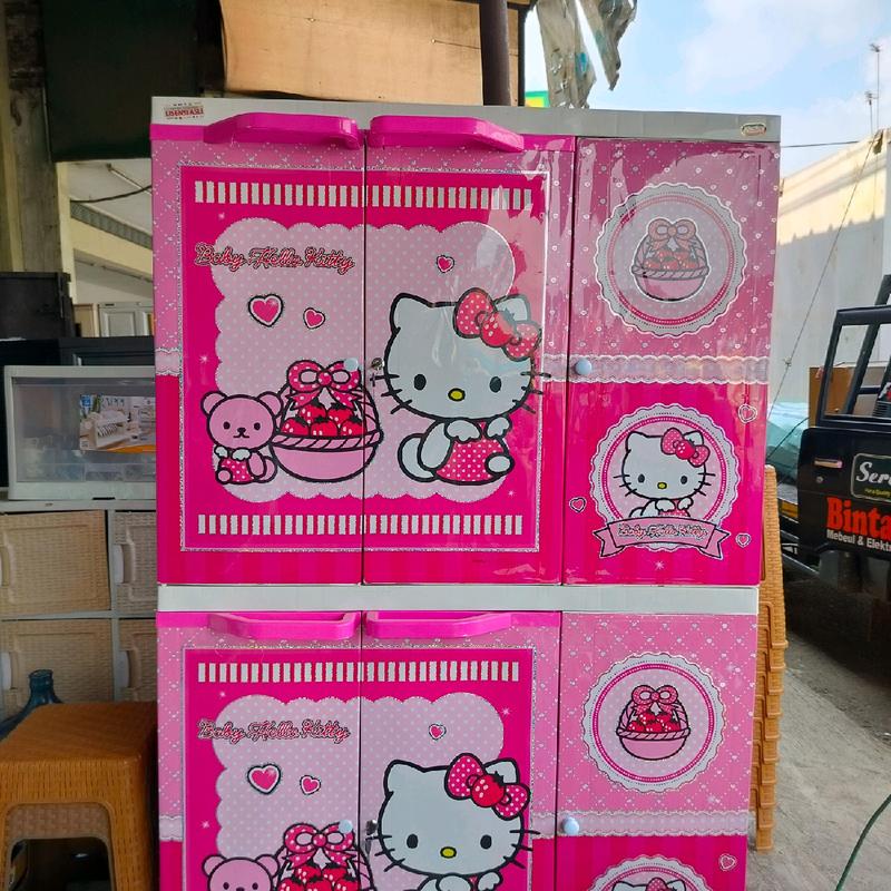 LEMARI PAKAIAN DARI PLASTIK 4 SUSU 3 PINTU NAIBA LEMARI ANAK - Shop ...