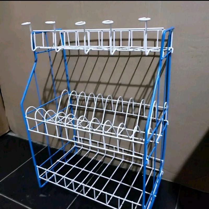rak piring 3 susun 3 sap sudah ada penempatan gelasnya - Shop | Tokopedia