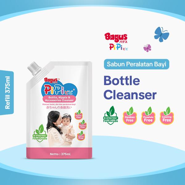 Promo Bagus Pipi Bottle Nipple & Accessories Cleanser Pouch 375 ml ...