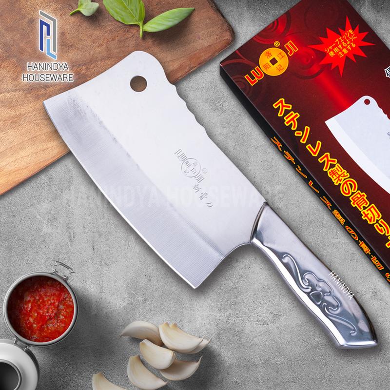Pisau Stainless Steel LUJI B018 pisau daging Cleaver Chinese Chef Knife ...