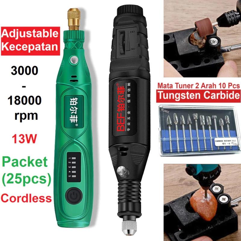 Mata Bor Tuner Rotary Burr Tungsten Bor Mini 12V DC RPM Mini Drill ...