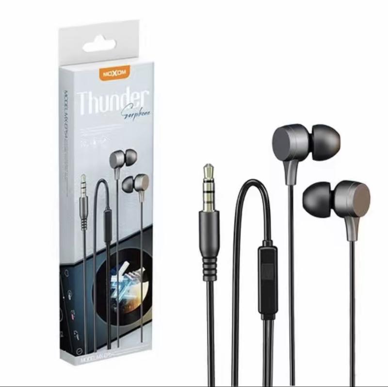 MOXOM MX-EP54 3.5MM WIRED EARPHONE BASS WITH MIC IN EAR STEREO EARPHONE ...