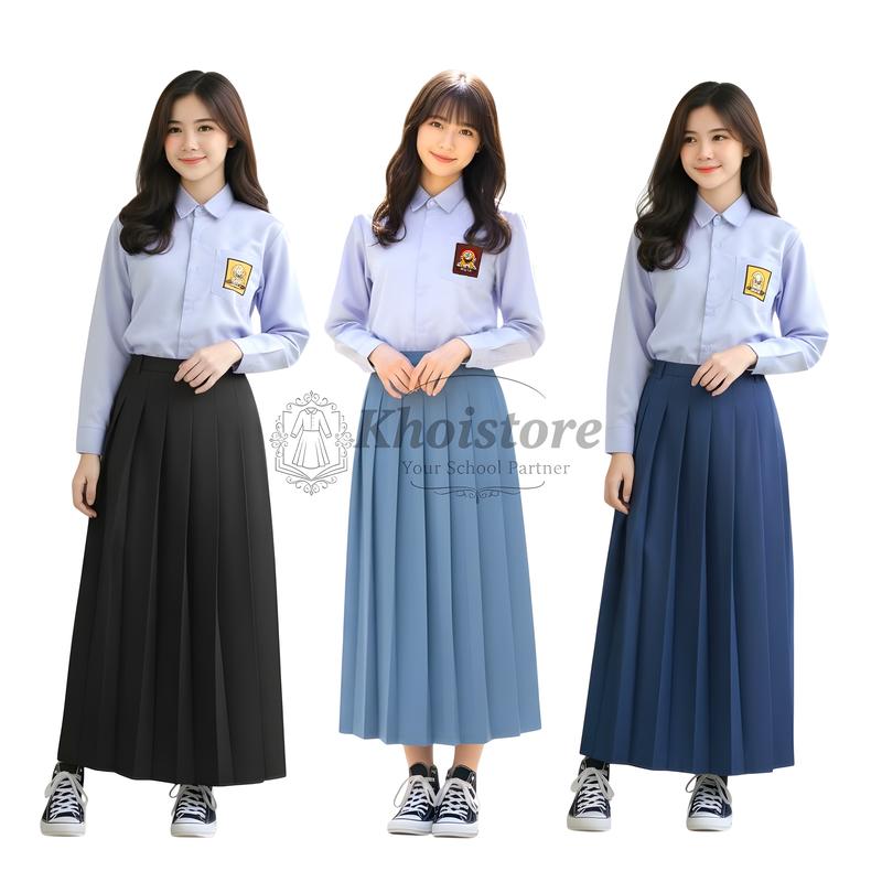 ROK SEKOLAH MODEL FULL REMPEL SMP SMA BAHAN LICIN PREMIUM BY KHARISMA ...
