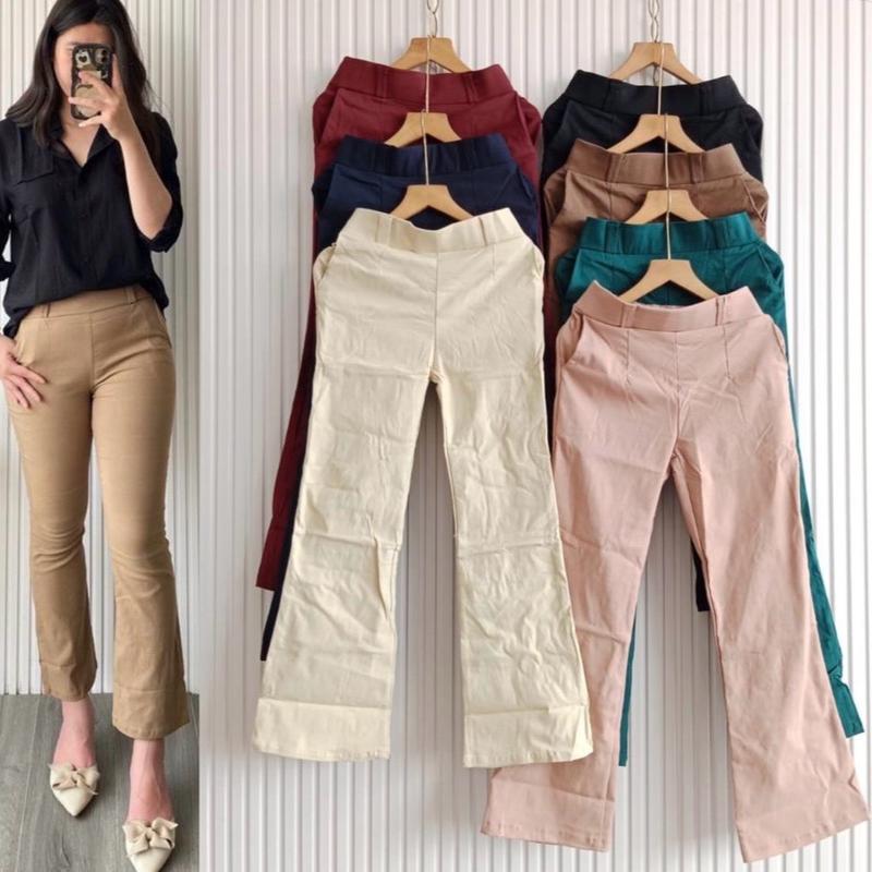 Stretchy Comfy Cutbray Pants - TikTok Shop Singapore