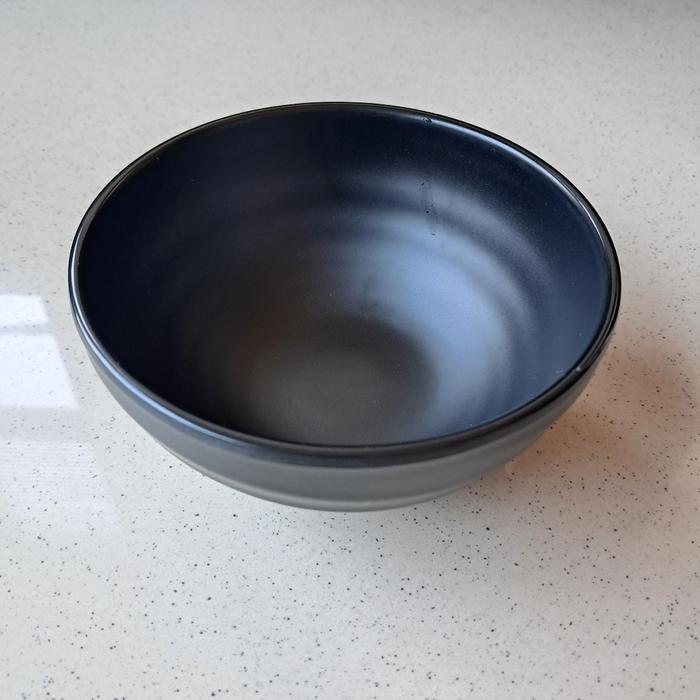 Jual Golden Dragon Mangkuk Kaki Tembikar 4" Hitam Melamine Stone Series ...