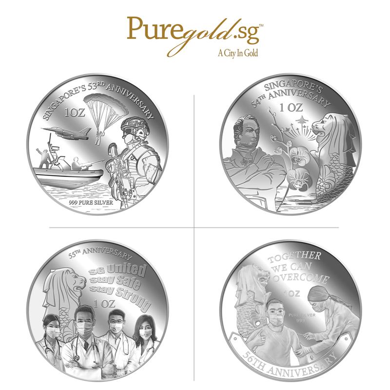 999 Pure Silver | 1 Oz SCC Singapore Commemorative Silver Medallions ...