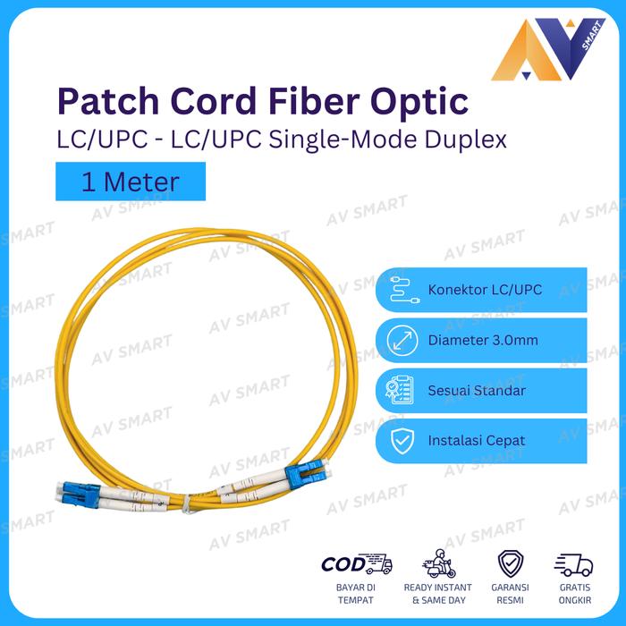 Jual Patch Cord LC - LC UPC Duplex Kabel Fiber Optic FO Single Mode 1.5 ...