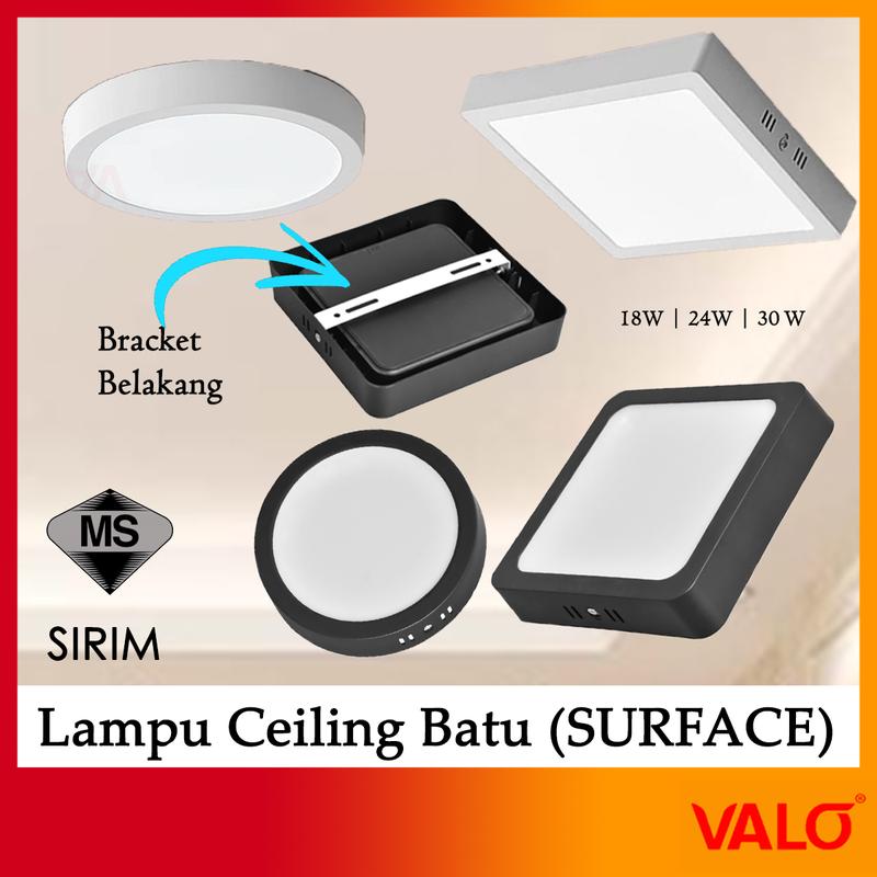 Sirim Lampu Siling Batu LED 18W 24W 30W 7 Inch & 8.5 Inch Cahaya ...