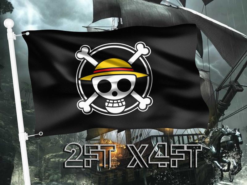 BENDERA LANUN l FLAG PIRATE ONE PIECE l HD PRINTING - TikTok Shop Malaysia
