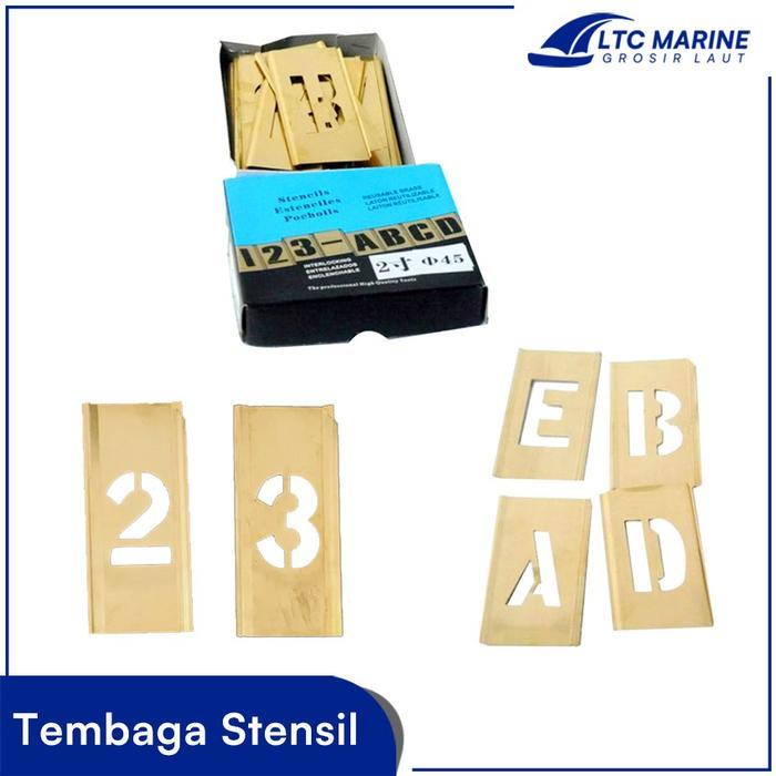 Tembaga Stensil Brass Stencil Letter Figure Adjustable Impa 613133-60 ...
