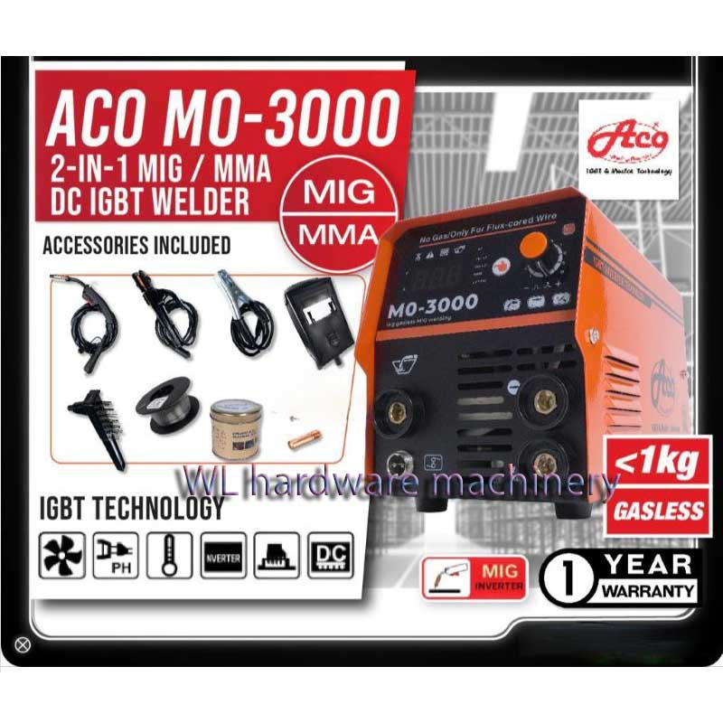 (Ready Stock) ACO MO-3000 MIG/MMA 2 IN 1 Gas-less Welding Machine ...